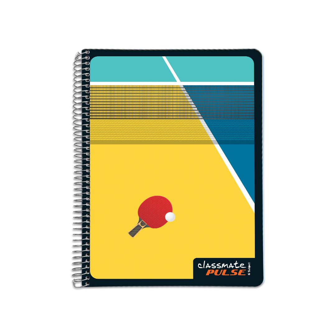Classmate Pulse 6-Subject Spiral Notebook | Single Line, 500 Pages, A4 ...